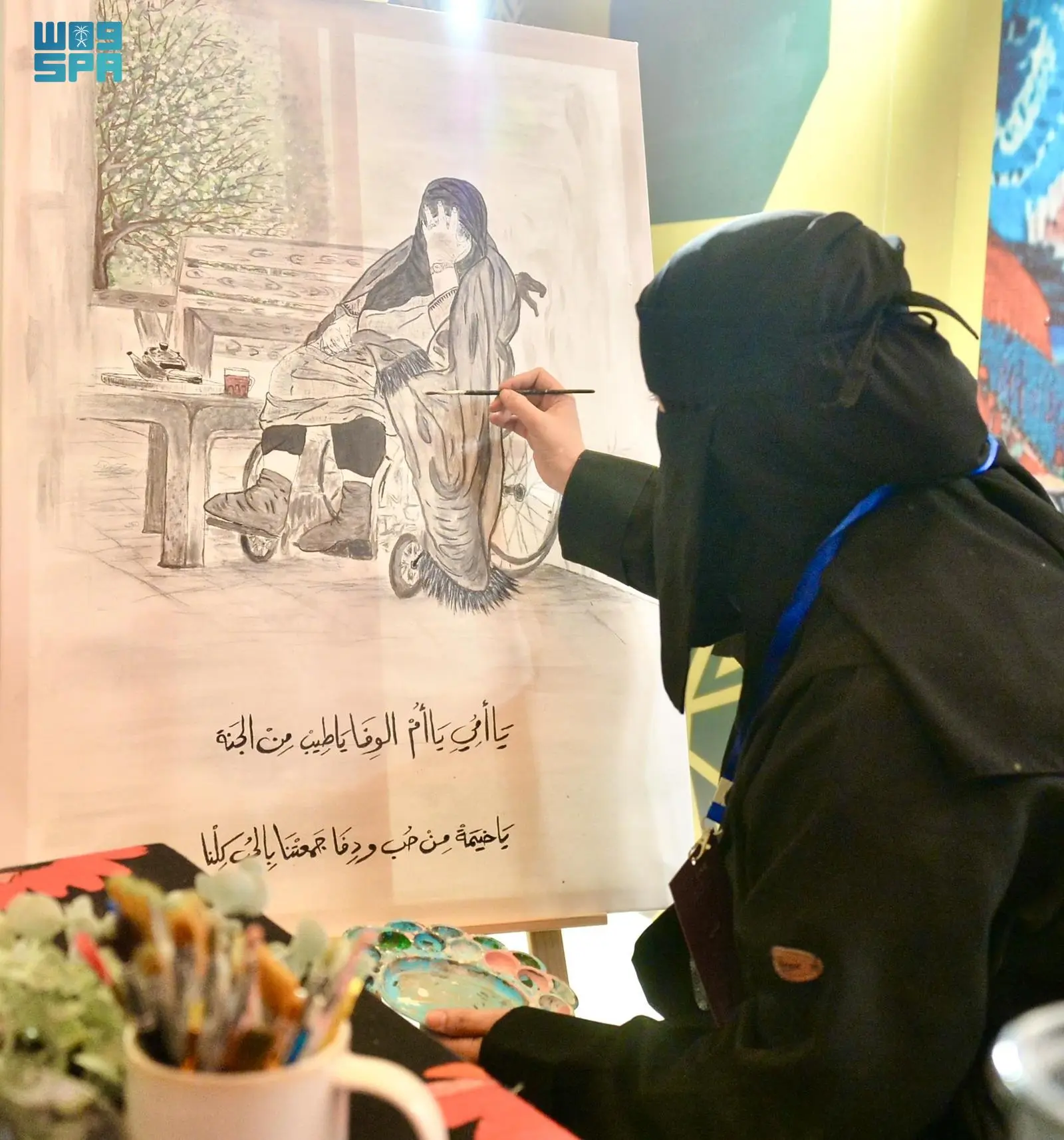 معرض “آرت نهيل” بمركز الخبراء يعزز من حضور الفنون التشكيلية والحرف ...